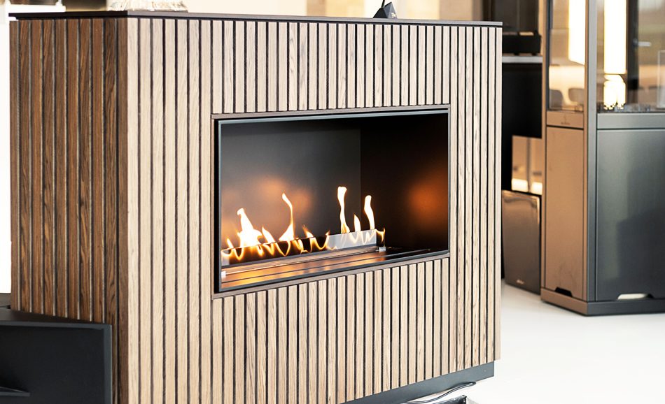 DECOFLAME LAV - ÅBEN TIL FRONT | LAMELVÆG BIOPEJS